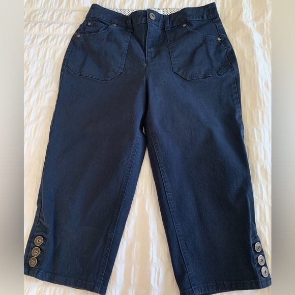 Christopher & Banks | Pants & Jumpsuits | Christopher Banks Navy Capris ...